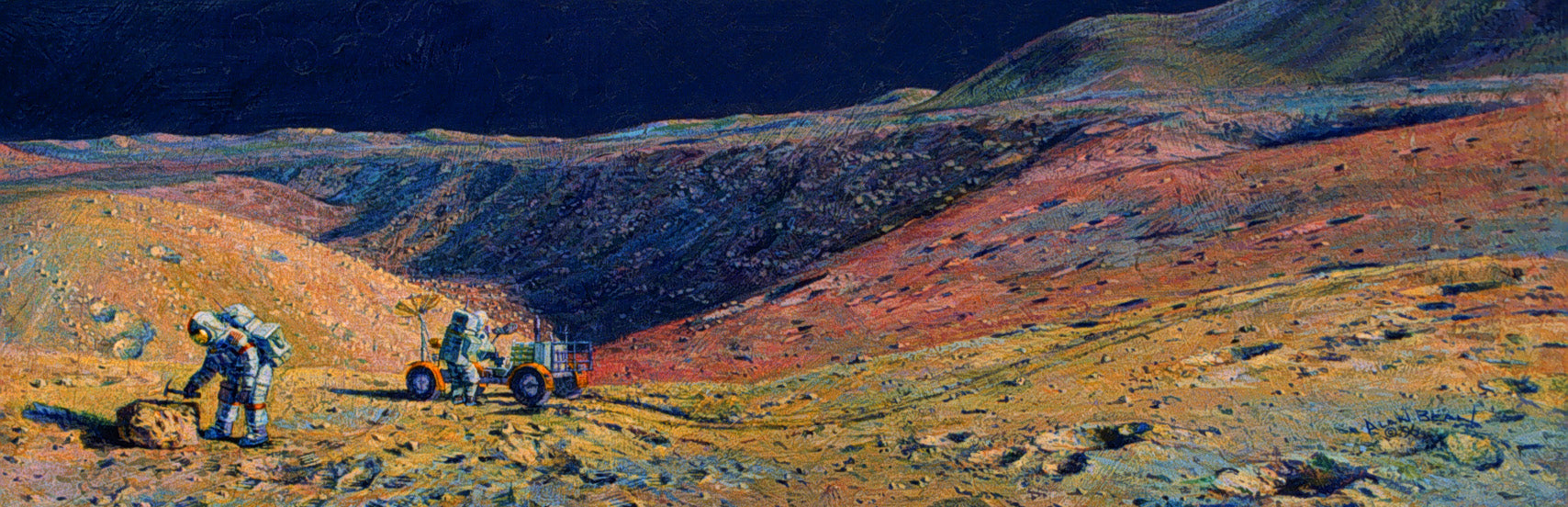 Hadley Rille from the Perspective of Astronaut Al Bean